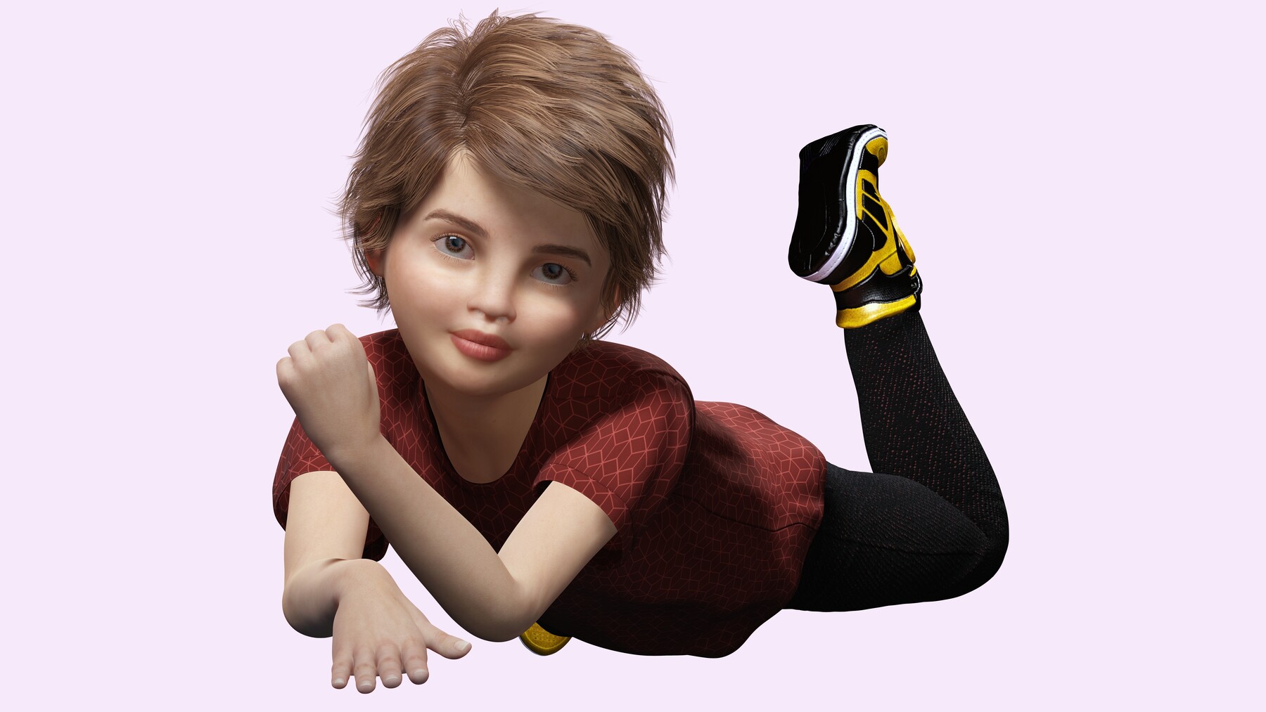 ArtStation - Realistic girl brown Ready | Game Assets