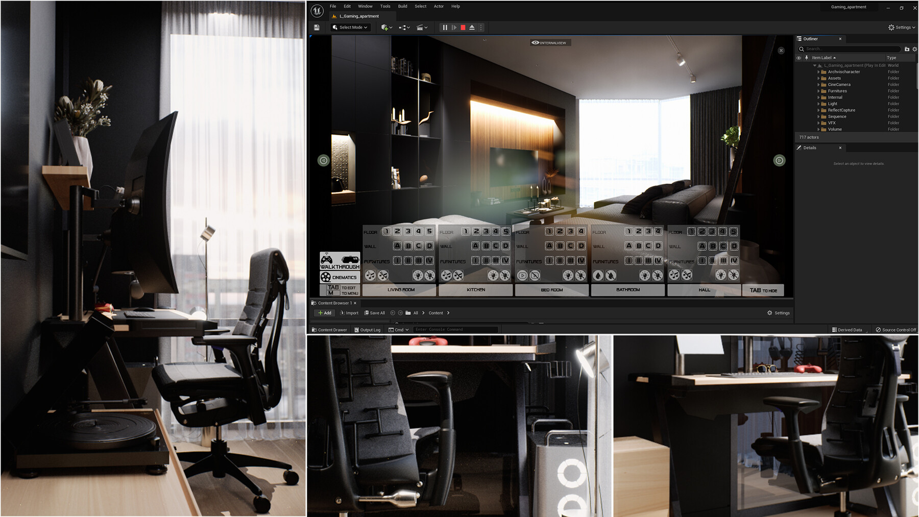 ArtStation - UE Gaming Apartment | Game Assets