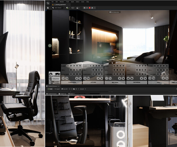 ArtStation - UE Gaming Apartment | Game Assets