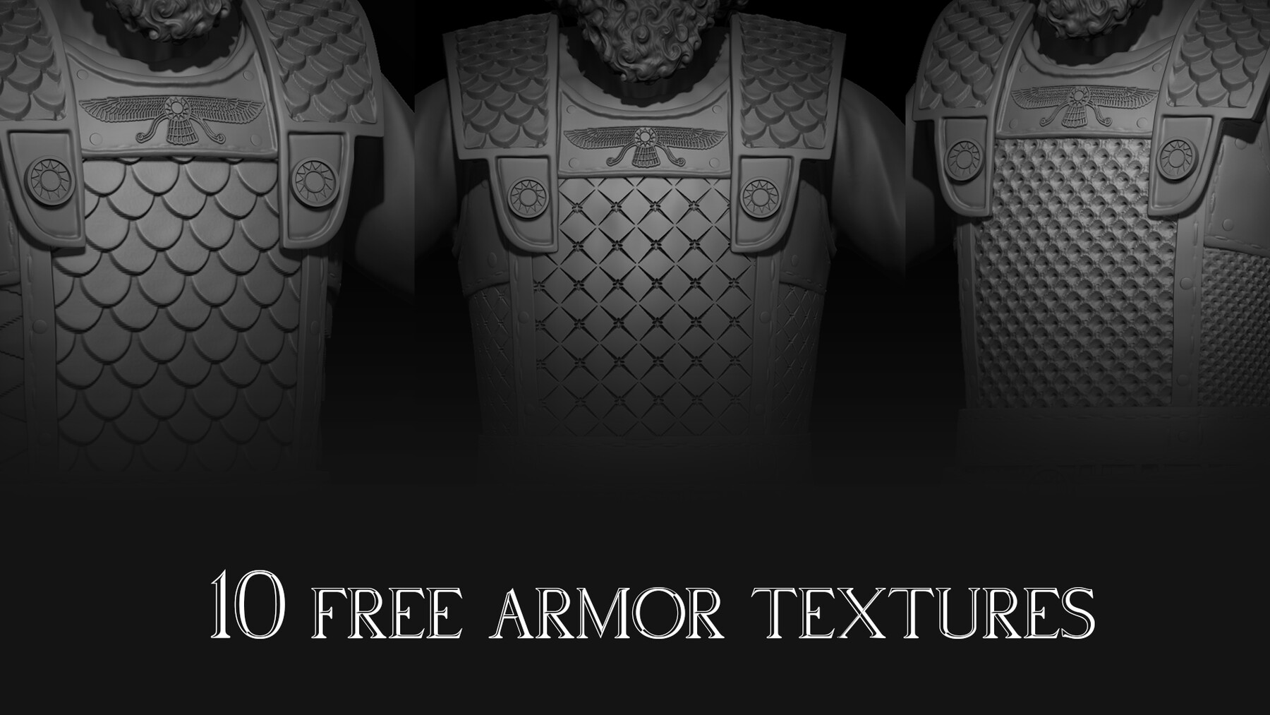 ArtStation - 10 ALPHA TEXTURES FOR ARMOR FREE | Brushes