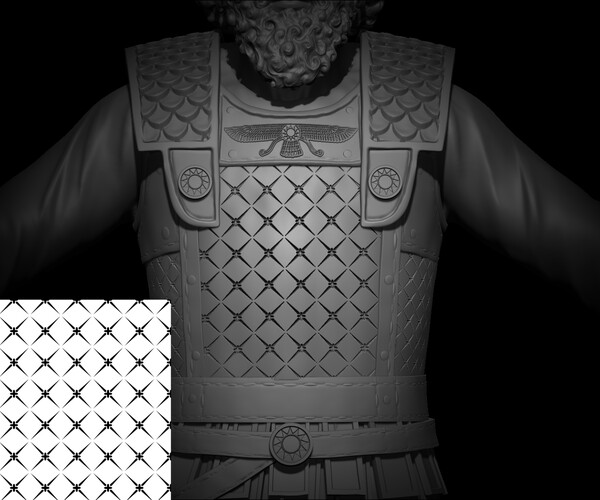 ArtStation - 10 ALPHA TEXTURES FOR ARMOR FREE | Brushes