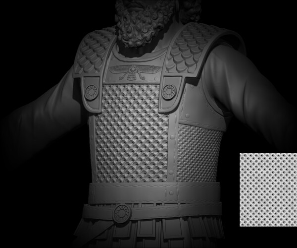ArtStation - 10 ALPHA TEXTURES FOR ARMOR FREE | Brushes