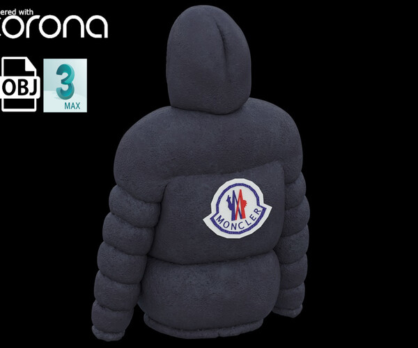ArtStation - Moncler Suede Jacket Low-poly | Game Assets