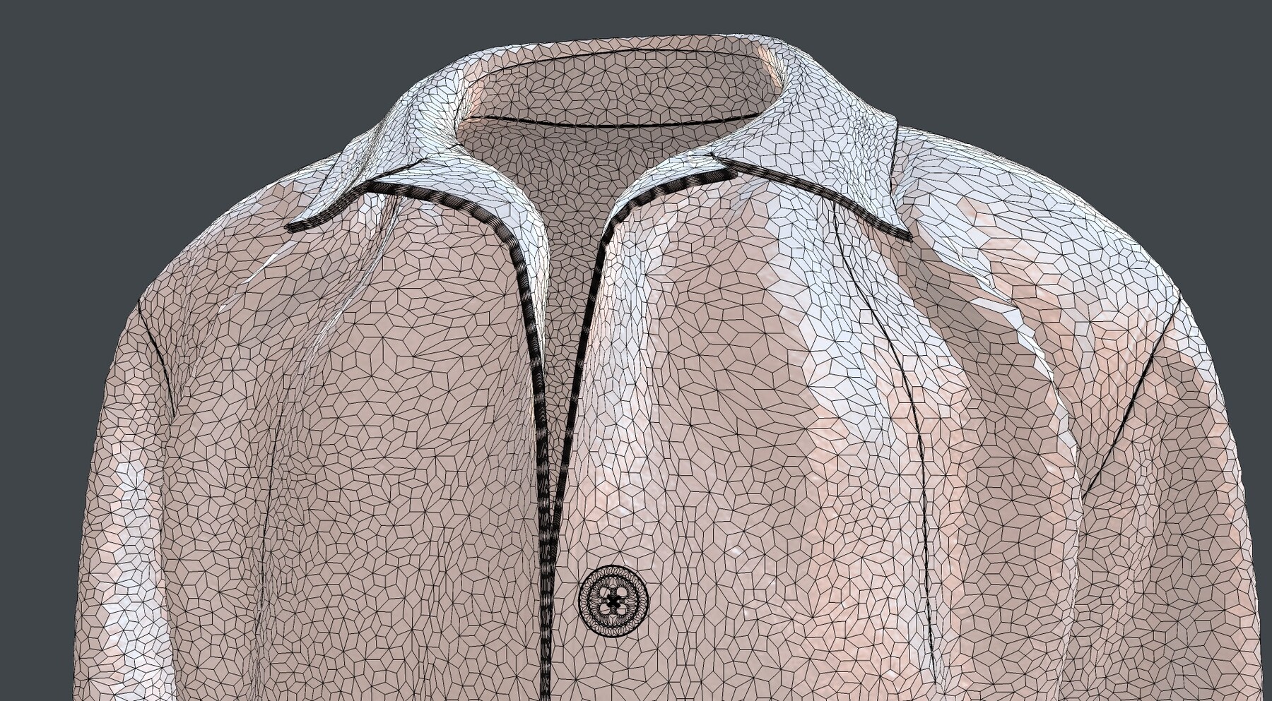 ArtStation - Gucci Ghost Coat Retro Low-poly | Game Assets