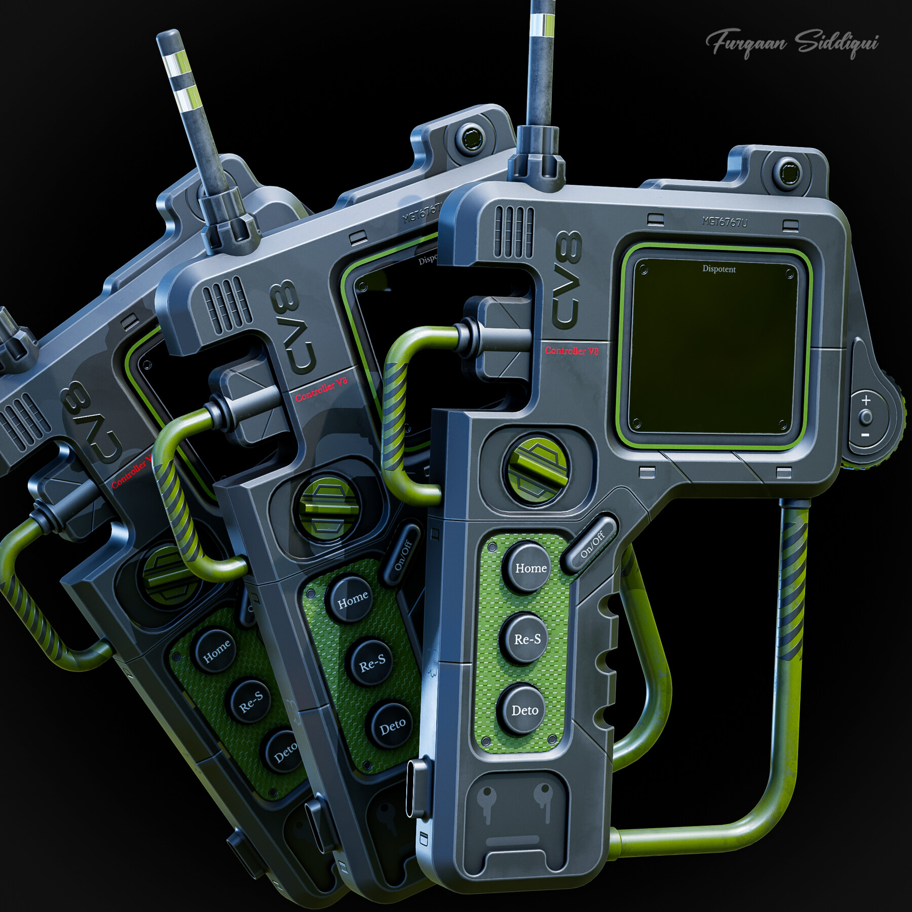ArtStation - Sci-fi Controller V8 PBR | Game Assets
