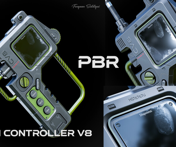 ArtStation - Sci-fi Controller V8 PBR | Game Assets