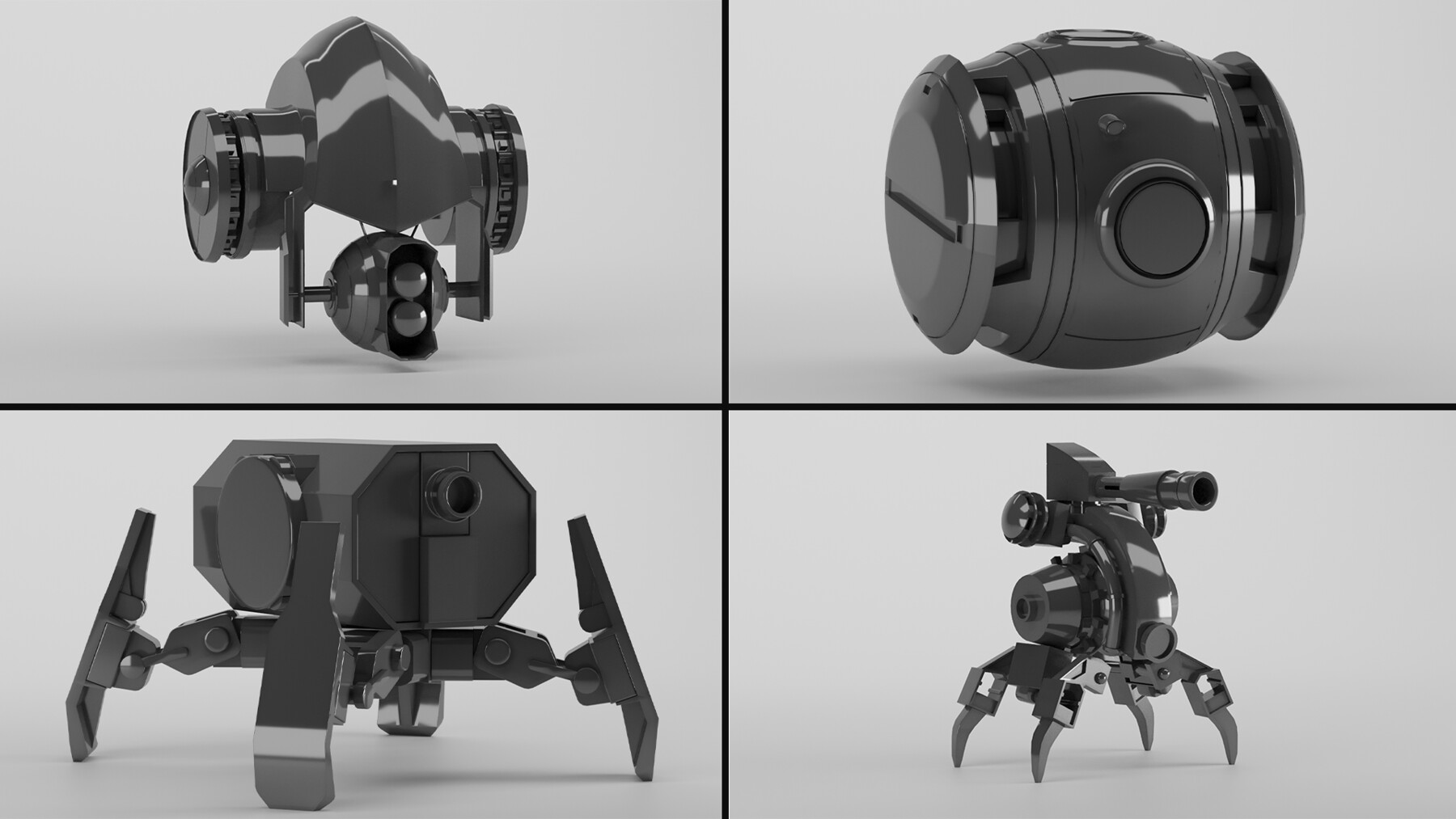 ArtStation - 10 SCI-FI ROBOT_VOL.01 | Game Assets
