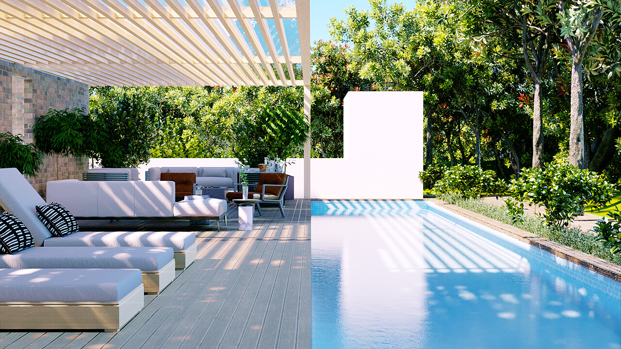 ArtStation - 3dsmax Pool Summer Corona Renderer | Game Assets