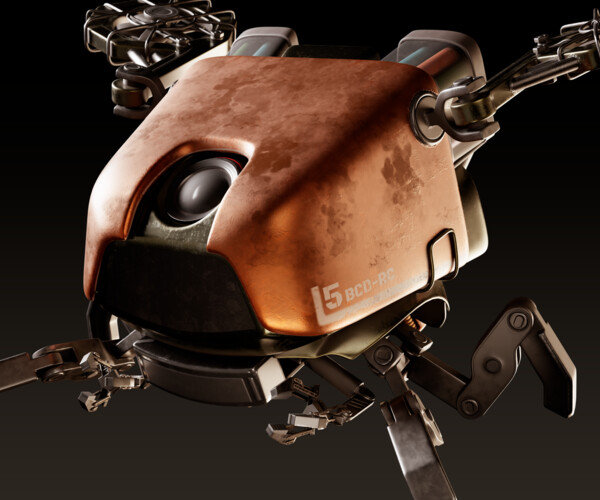 ArtStation - Robot BCD - RC 5 | Post Apocalyptic | Game Assets