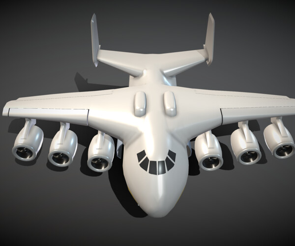 ArtStation - Cartoon Antonov An-225 Mriya | Game Assets