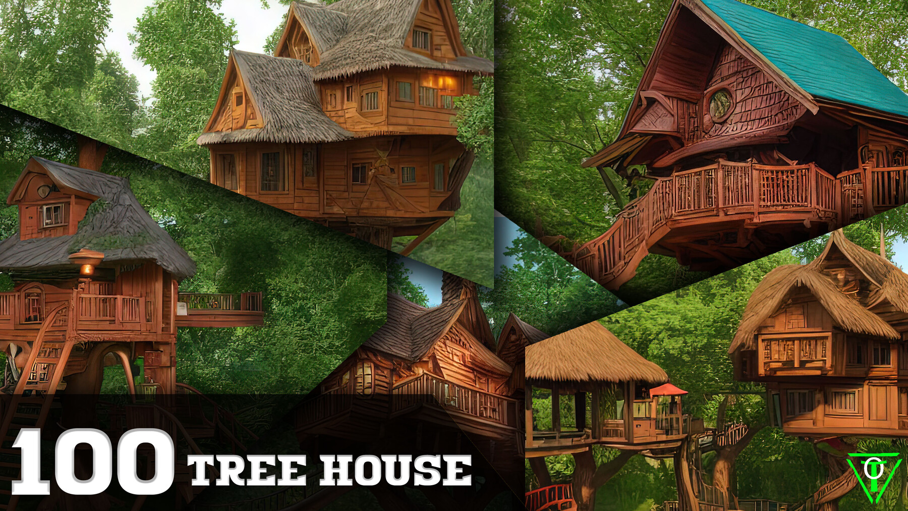 ArtStation - 100 TREE HOUSE (More Than 8K Resolution) | Artworks