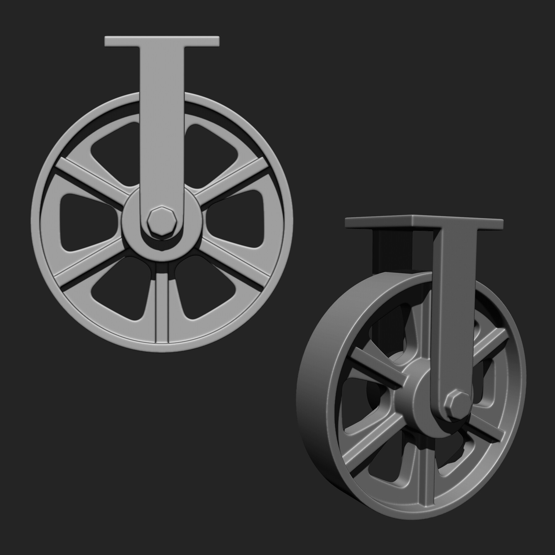ArtStation - Wheels Collection Imm Brush Pack (10 in one) | Brushes