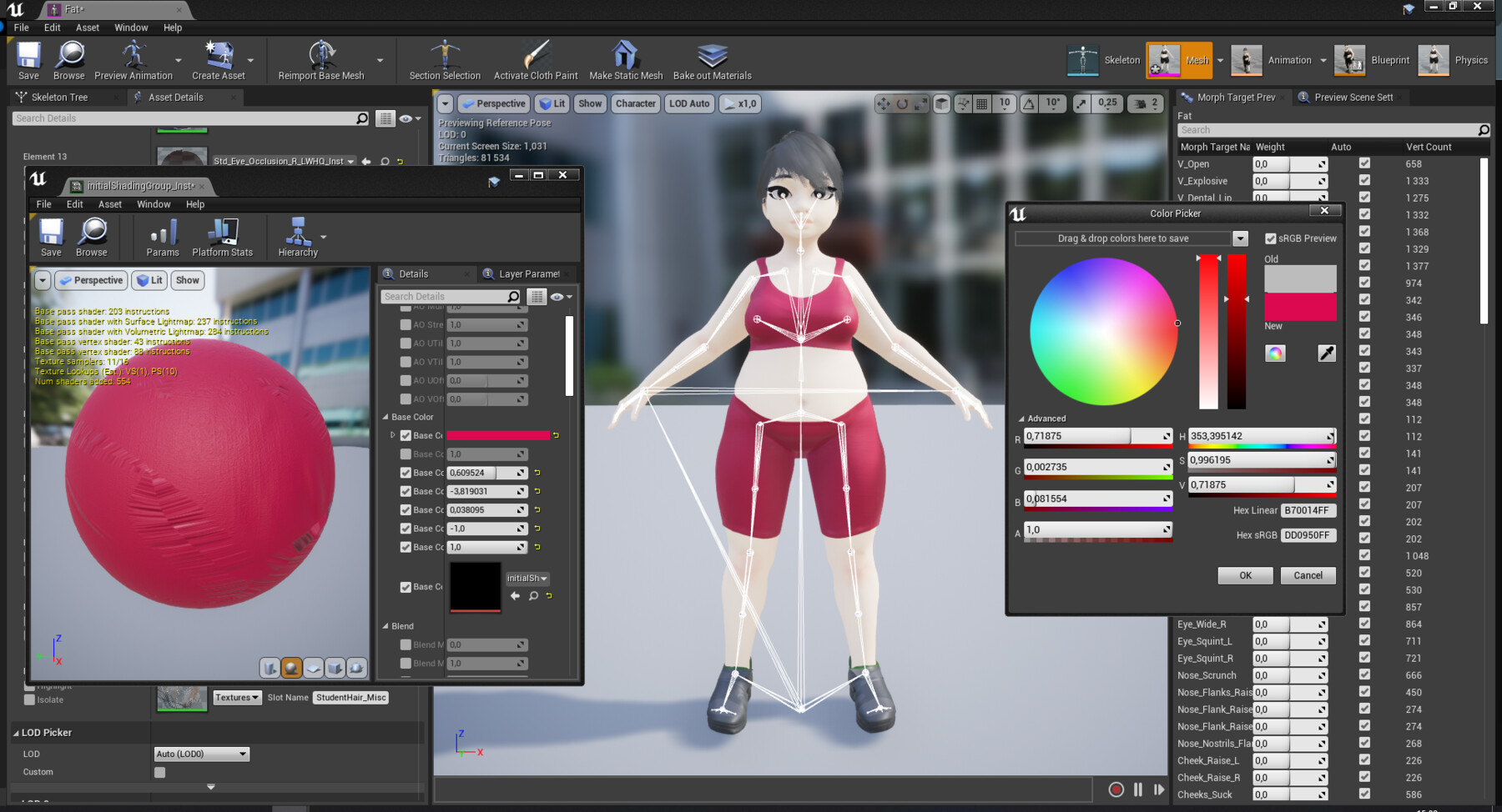 ArtStation - Fat Woman stylized girl cartoon Female Low-poly 3D model | Game Assets