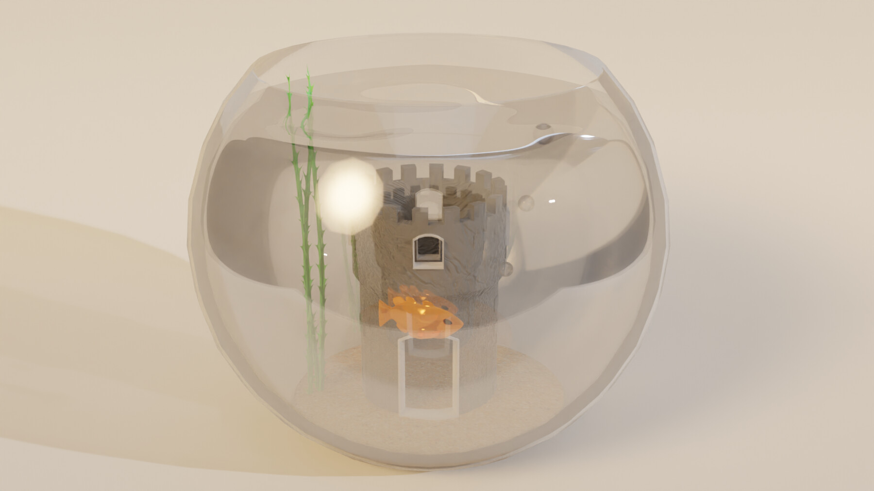 ArtStation - Fish bowl with Tower | Resources