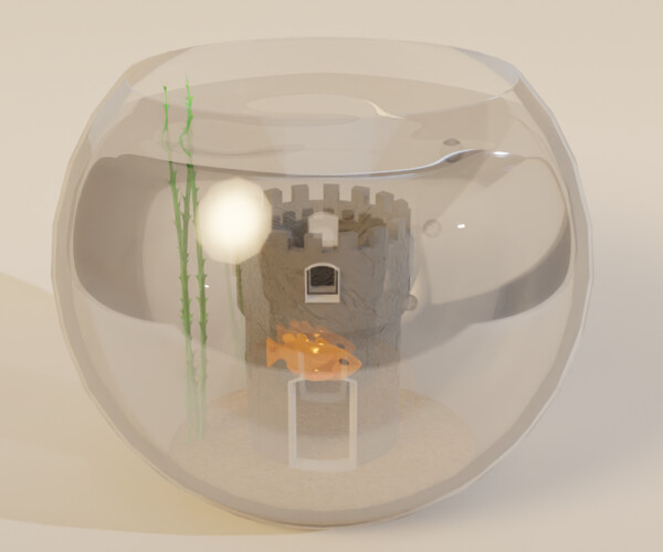 ArtStation - Fish bowl with Tower | Resources