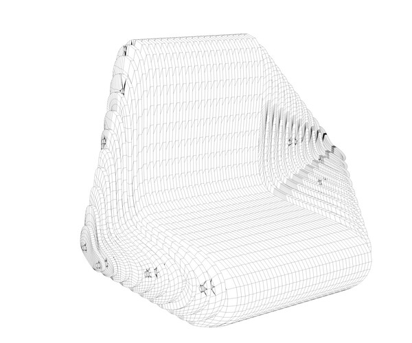ArtStation - Asymmetrical Parametric chair | Resources