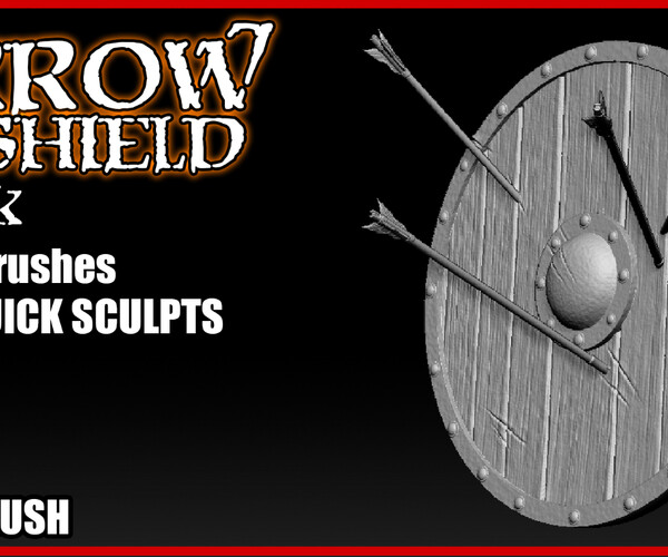 ArtStation - Arrow_Shield_Pack | Brushes
