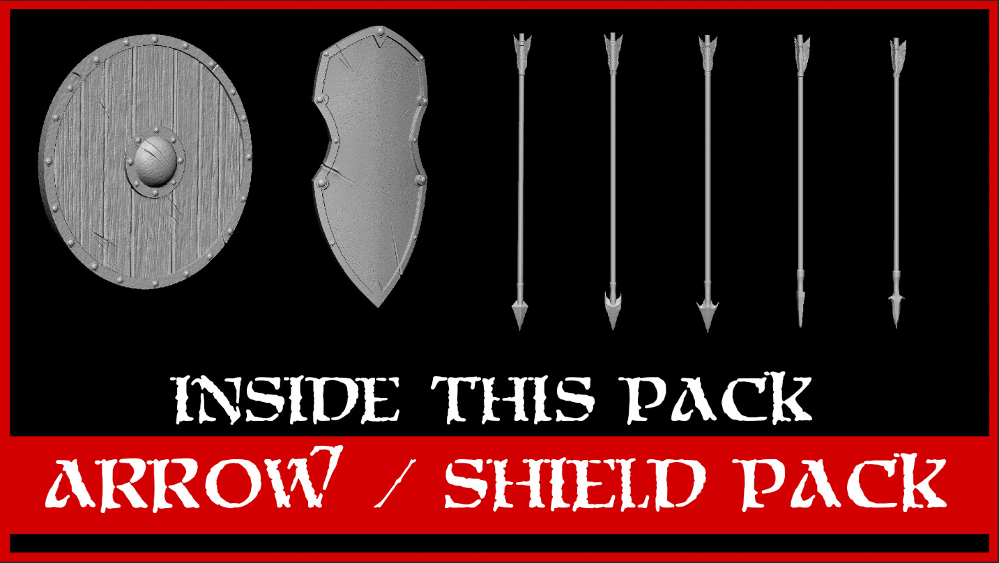 ArtStation - Arrow_Shield_Pack | Brushes