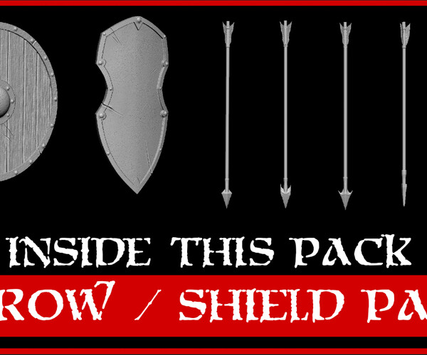 ArtStation - Arrow_Shield_Pack | Brushes
