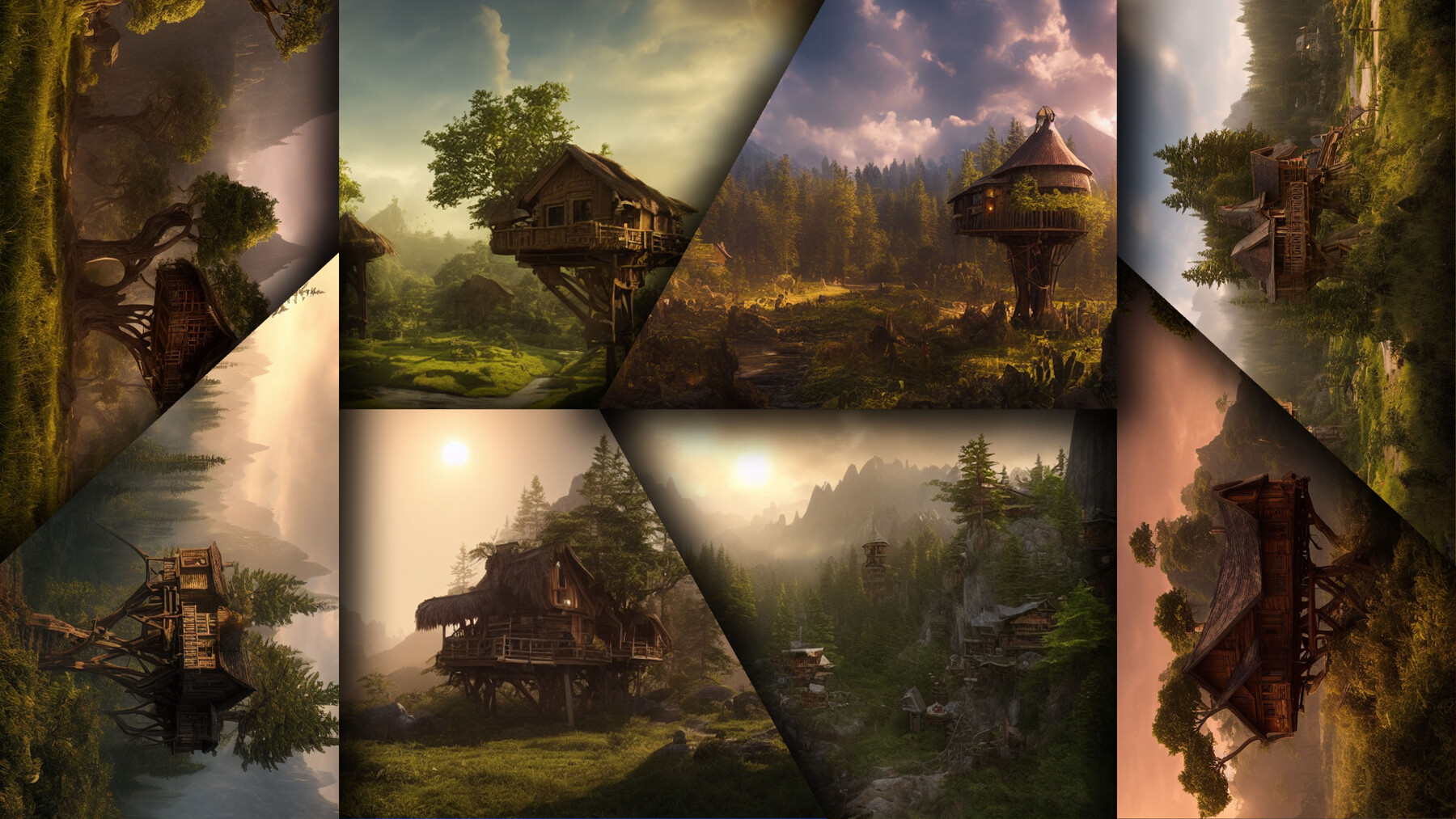 ArtStation - 130 Tree Village (More Than 8K Resolution) | Artworks