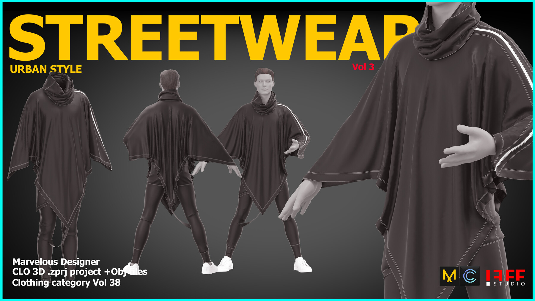 ArtStation - Jeff Studio Streetwear Vol 3 Marvelous designer/ Clo3d ...