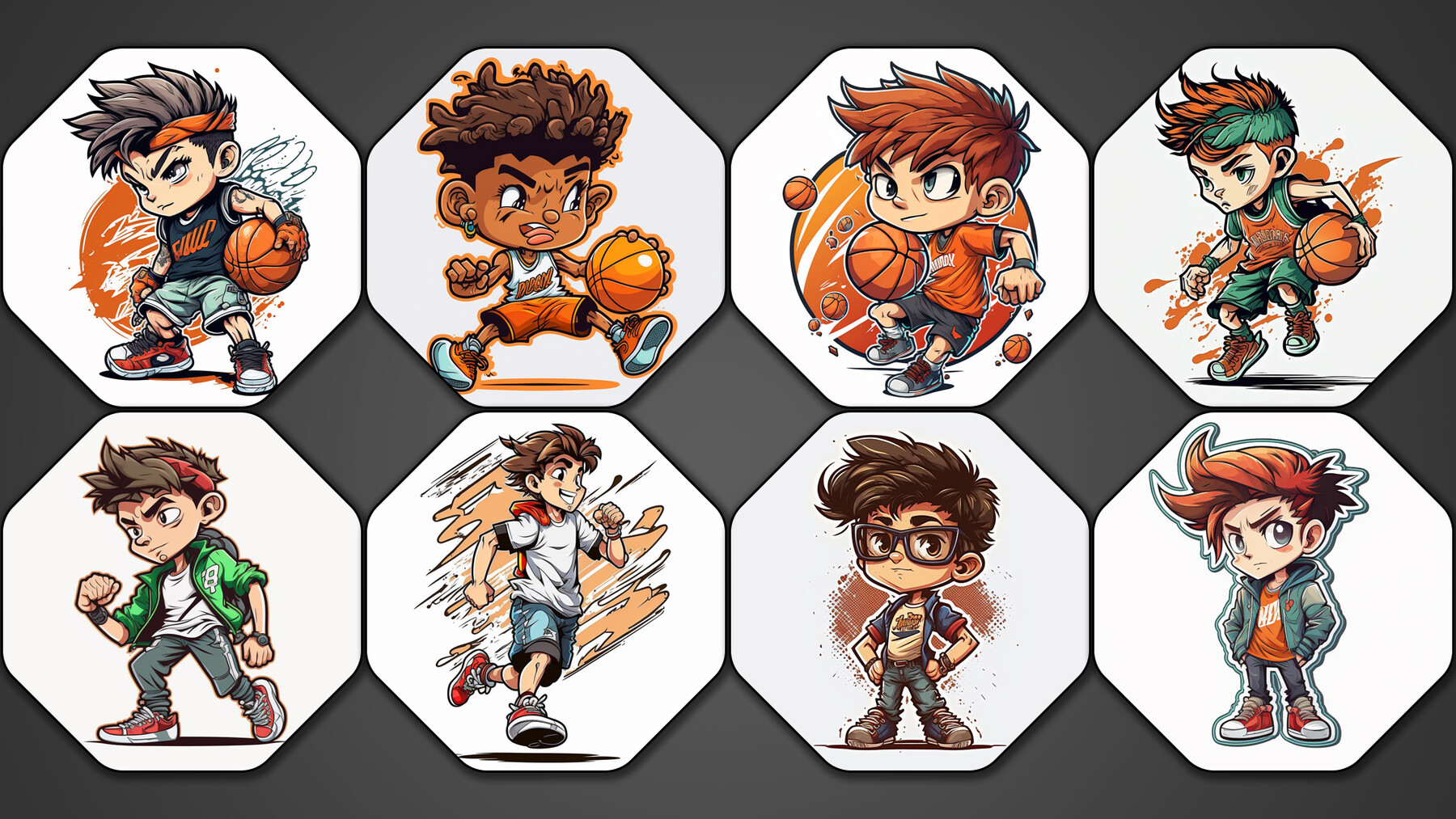 ArtStation - 200 Stickers Boy Reference Pack Vol.03 | Artworks