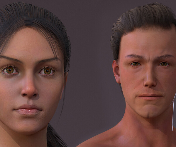 ArtStation - Male Female Base Rig | Game Assets