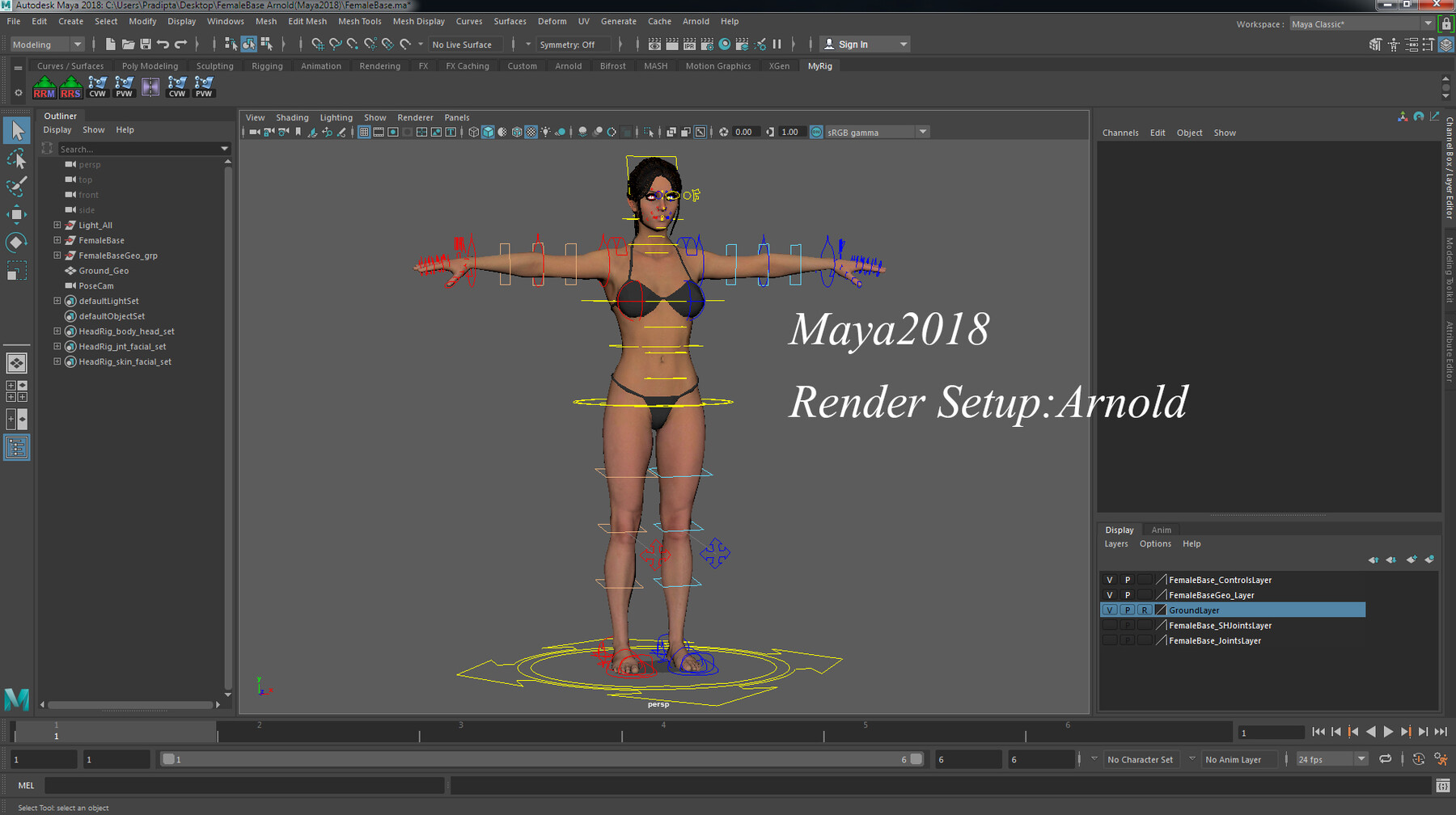 ArtStation - Male Female Base Rig | Game Assets
