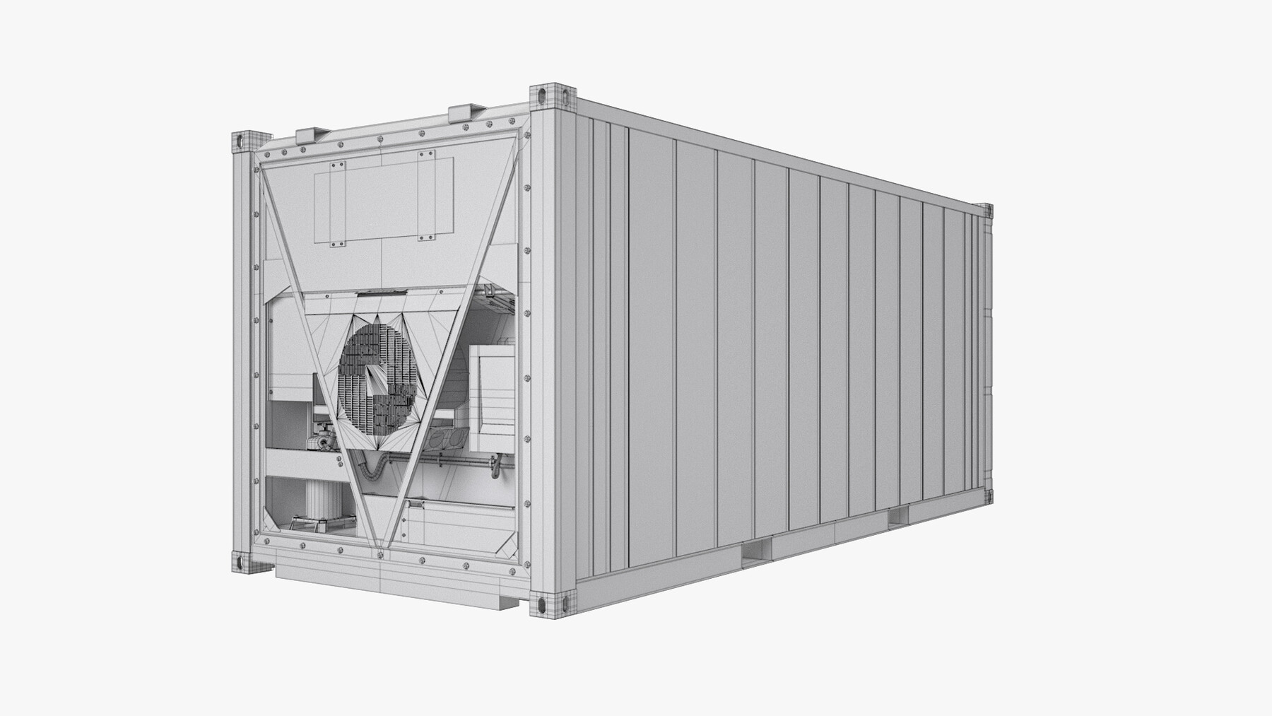 ArtStation - 20ft Refrigerated Shipping Container | Resources