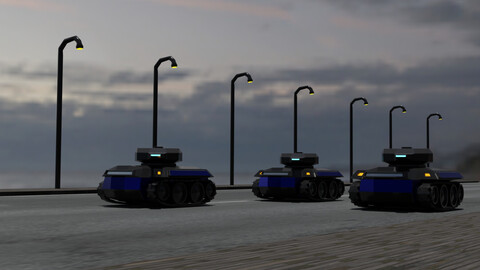 ArtStation - Cyber tanks | Game Assets