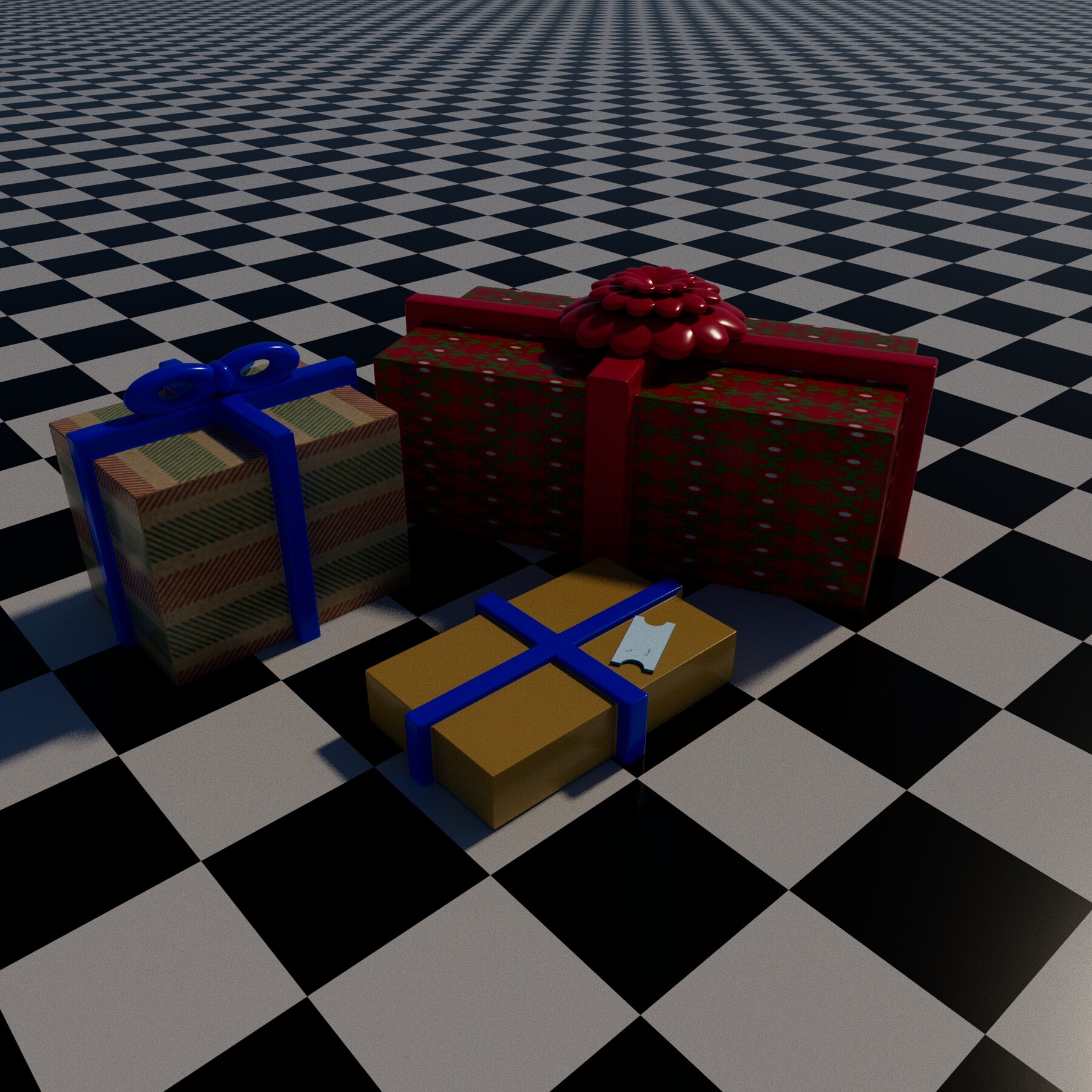 ArtStation - Set of Presents (3) | Game Assets