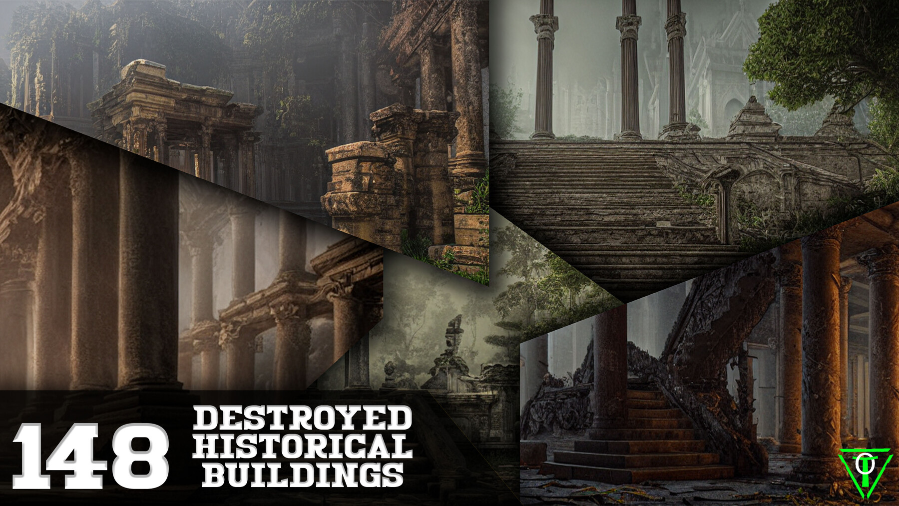 ArtStation - 148 Destroyed Historical Buildings (More Than 8K ...