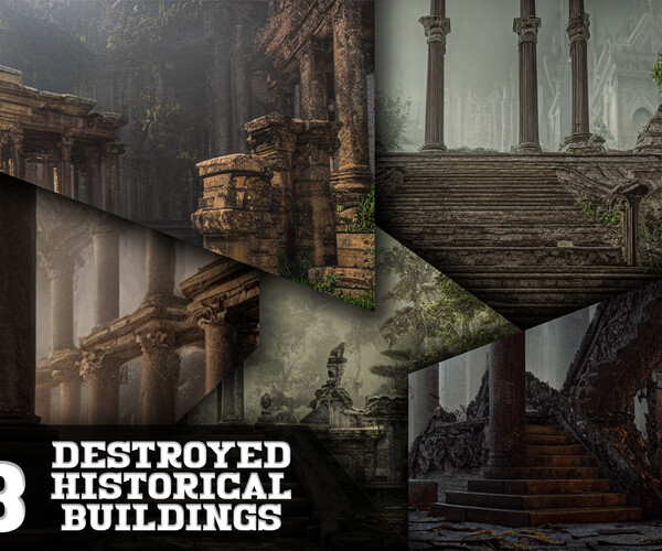 ArtStation - 148 Destroyed Historical Buildings (More Than 8K ...