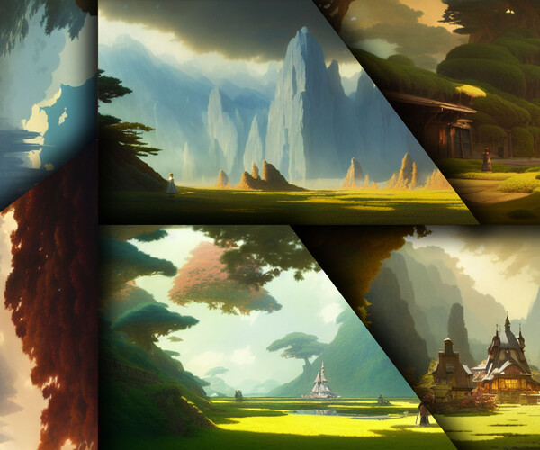 ArtStation - 168 Fantasy scenery V2 (More Than 8K Resolution) | Artworks