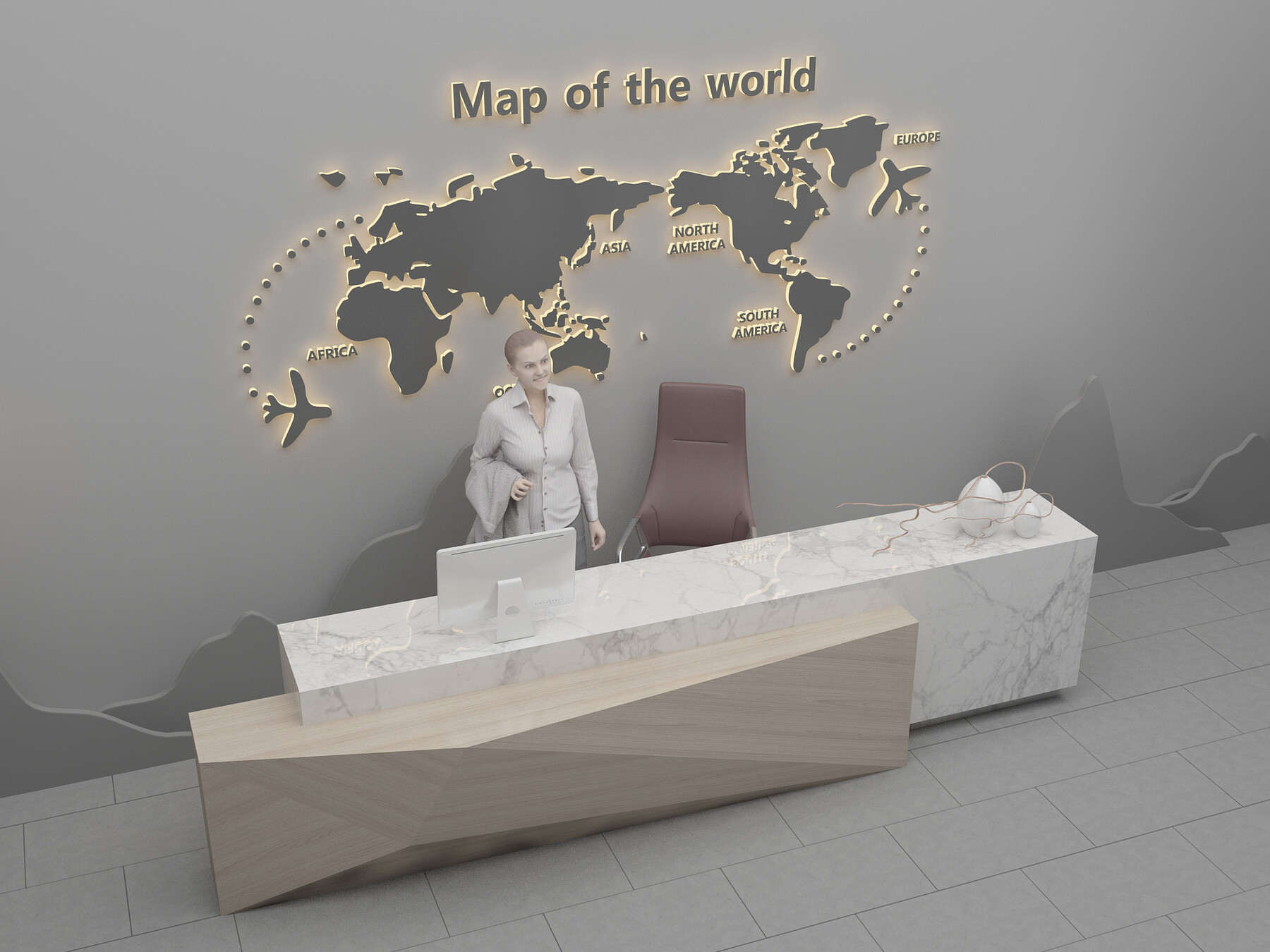 ArtStation - Reception Desk - 006 | Resources