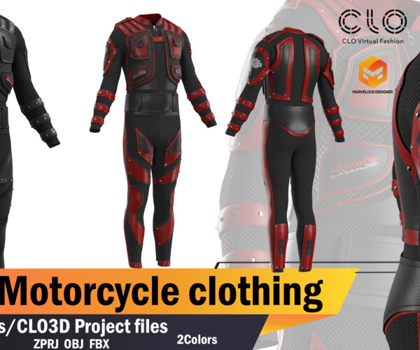 ArtStation - Motorcycle Clothing (ZPRJ +OBJ +FBX ) | Game Assets
