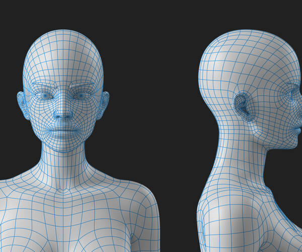 ArtStation - Female Base Mesh Low Poly | Resources