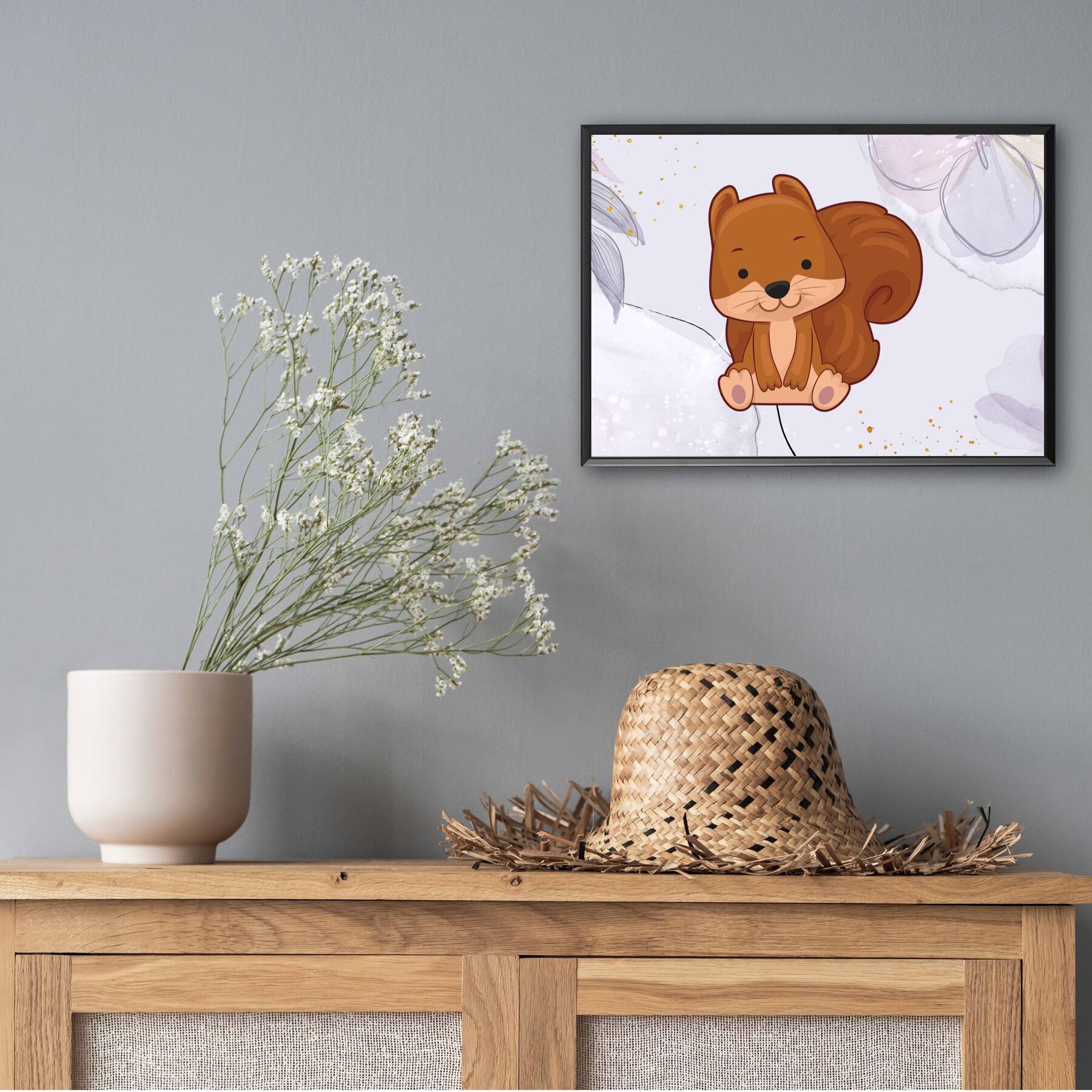 ArtStation - Baby Animals Poster Wall Decor - Girl Room Cute Animal ...