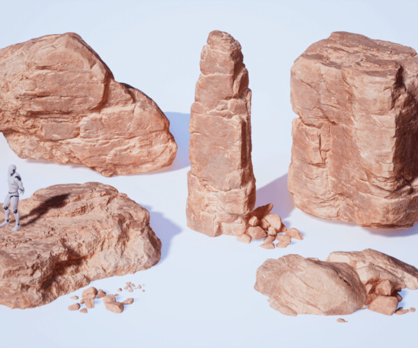 ArtStation - Desert Cliffs and Rocks [Unreal Engine 4 & 5] | Game Assets