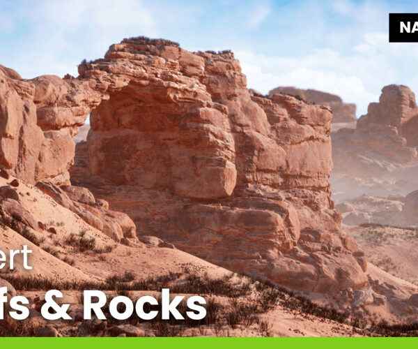 ArtStation - Desert Cliffs and Rocks [Unreal Engine 4 & 5] | Game Assets