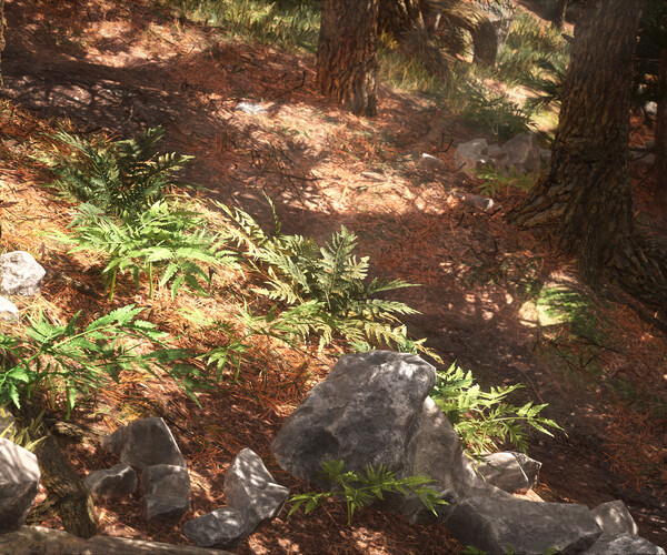 ArtStation - Rocky Pine Forest [Unreal Engine 4 & 5] | Game Assets