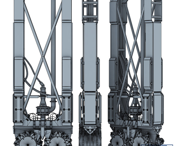 ArtStation - Drilling Rig | Resources