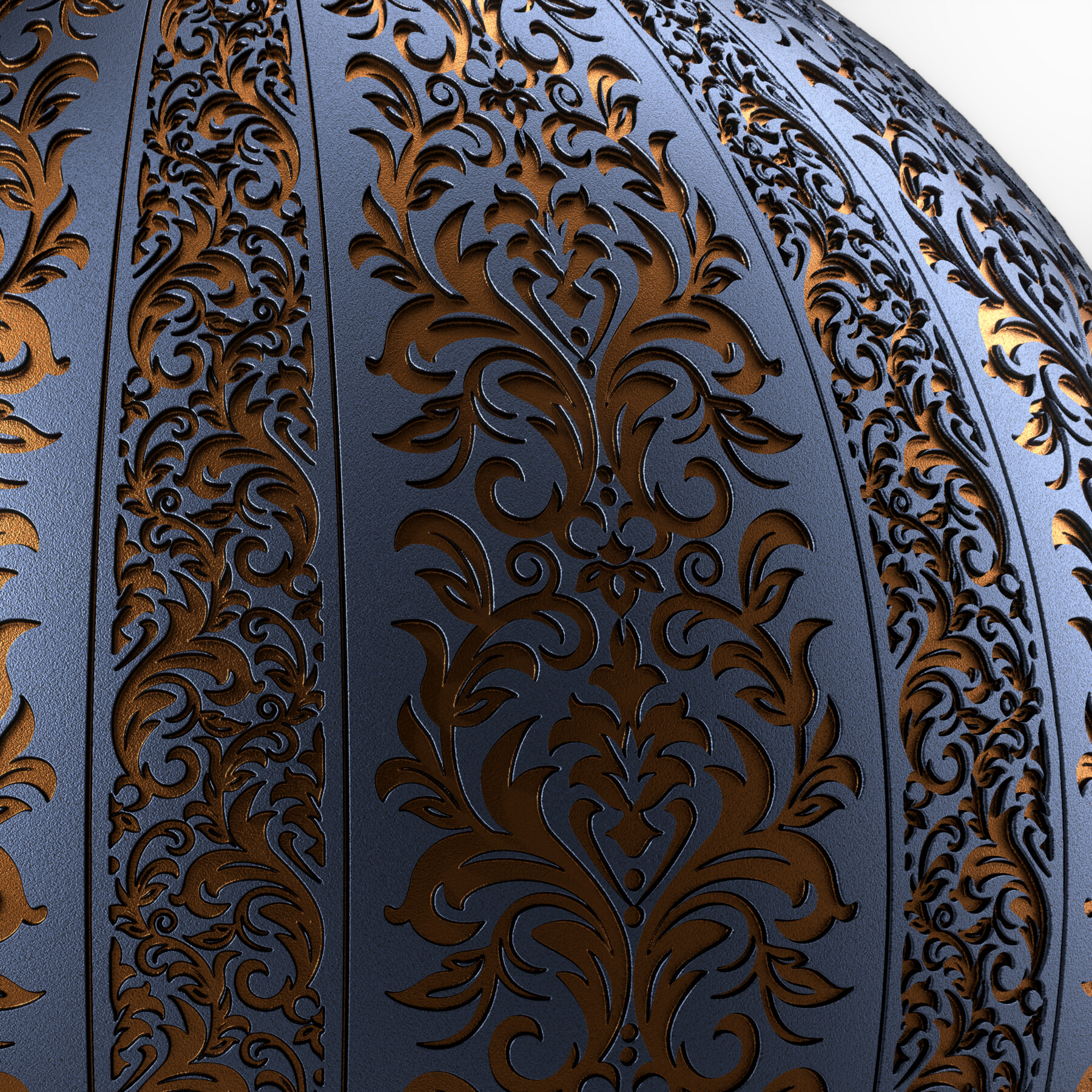 ArtStation - Metal Materials 22- Ornament Metal panels, Pbr 4k Seamless ...
