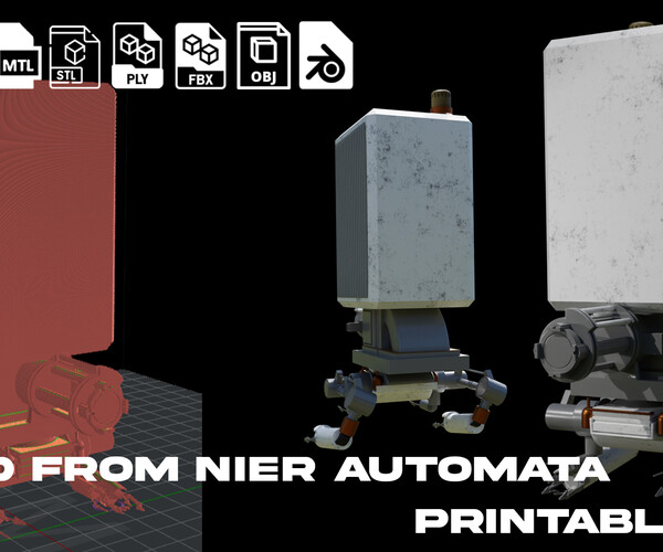 ArtStation - Printable POD from nier automata | Resources