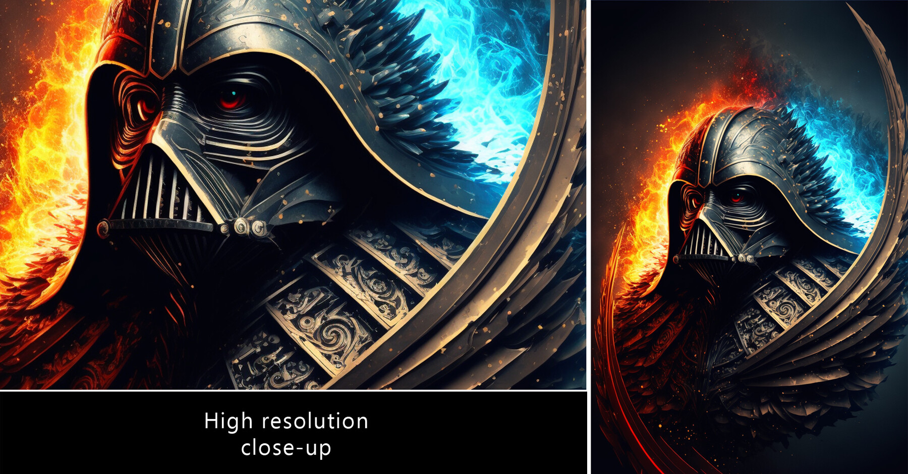 ArtStation - Futuristic Darth Vader 3d render Star Wars figure ...