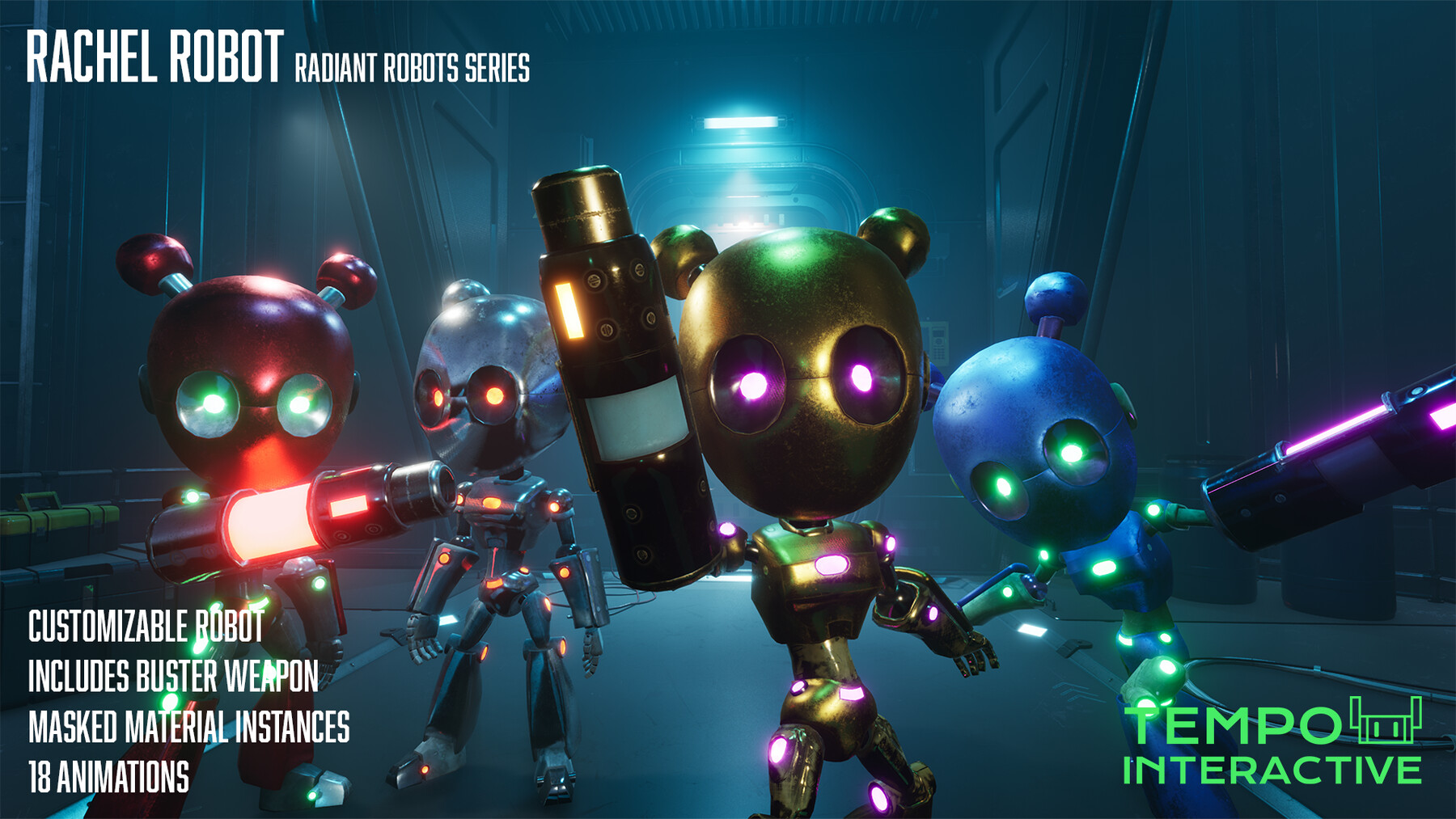 ArtStation - Rachel - Radiant Robots Series | Game Assets