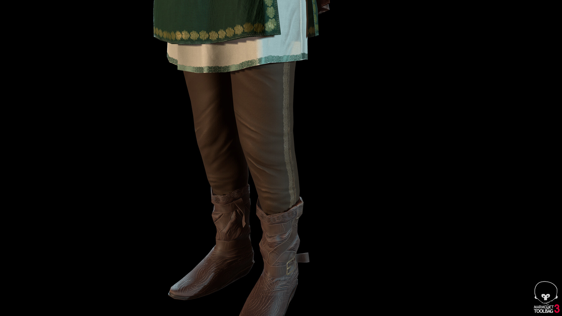 ArtStation - Full Low Poly Realistic Archer Woman Outfit | Game Assets