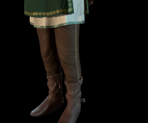 ArtStation - Full Low Poly Realistic Archer Woman Outfit | Game Assets