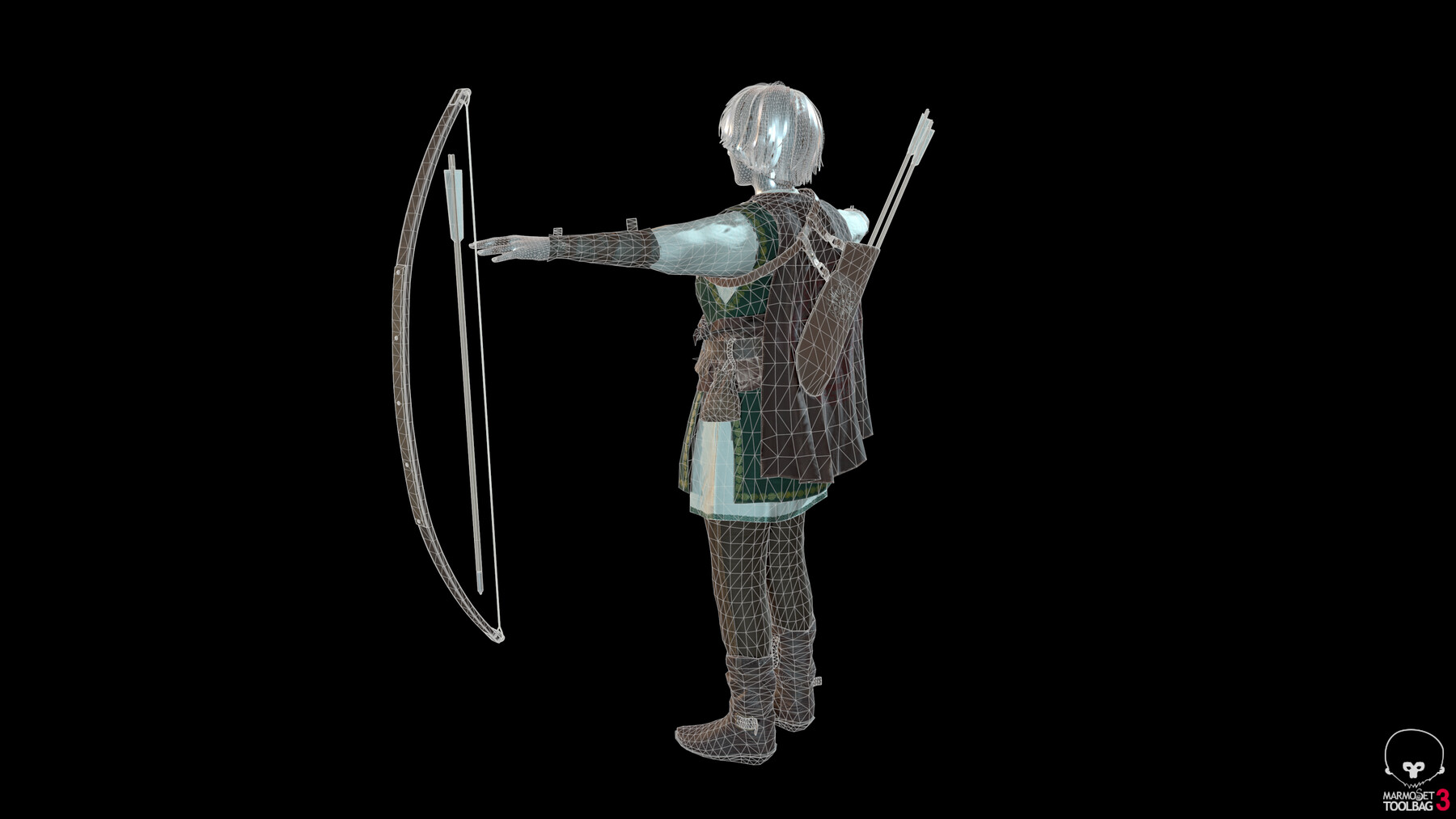 ArtStation - Full Low Poly Realistic Archer Woman Outfit | Game Assets