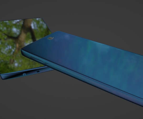 ArtStation - Blue modern smartphone | Resources